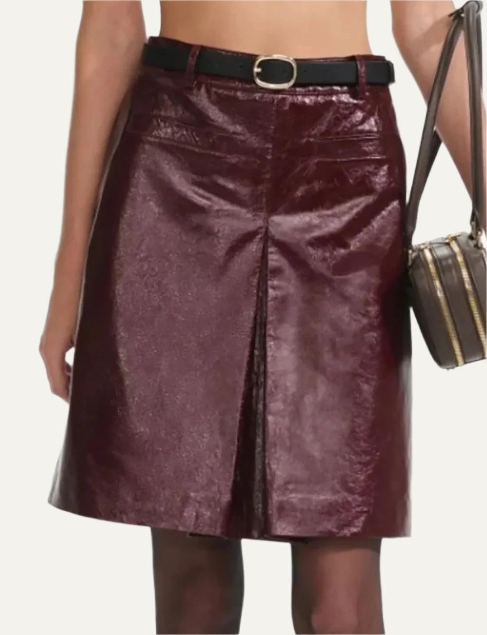 SELF-PORTRAIT LETHER MINI SKIRT – Simple Caracters