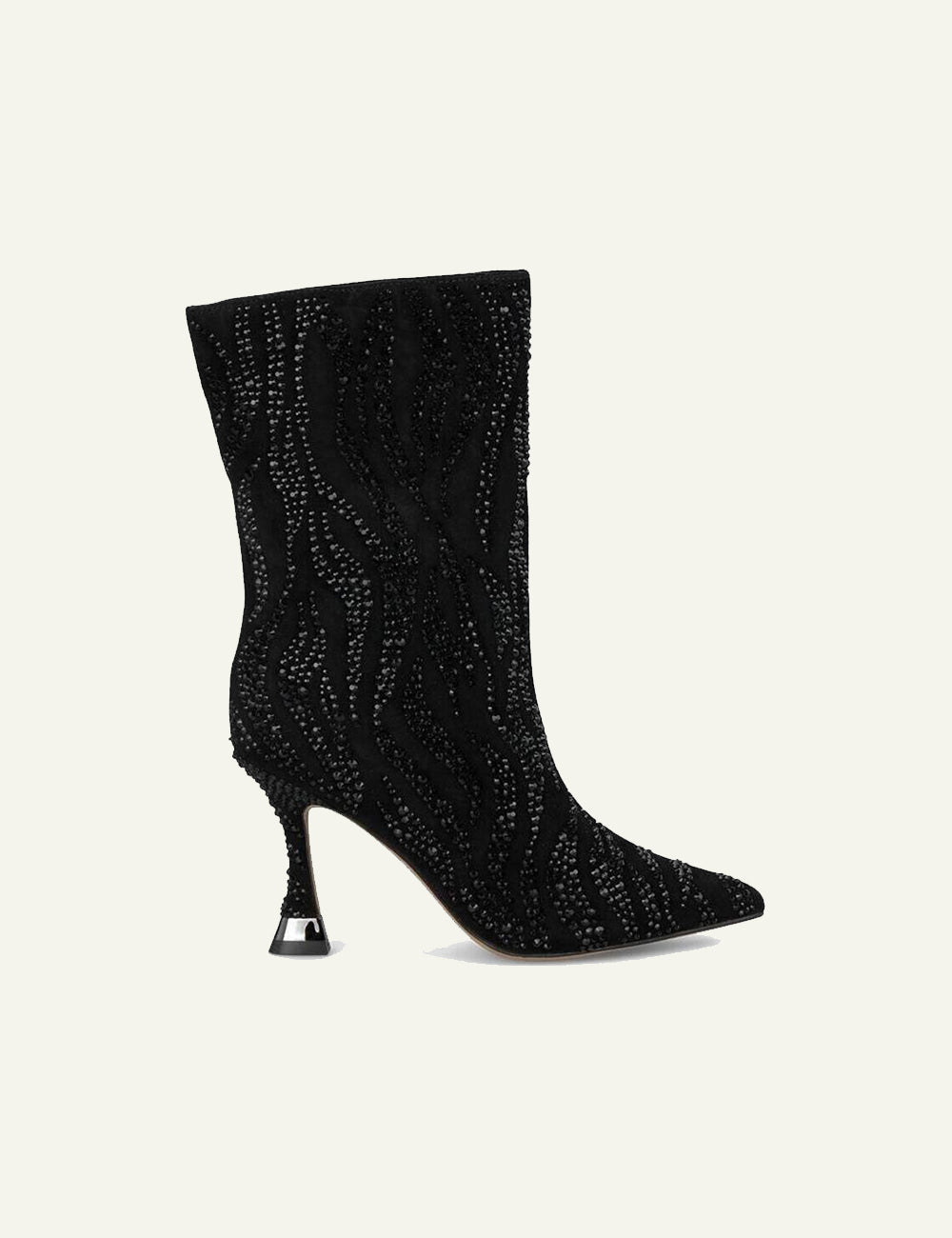 ALMA EN PENA BLACK SUEDE CRYSTAL MID-CALF BOOTS – Simple Caracters