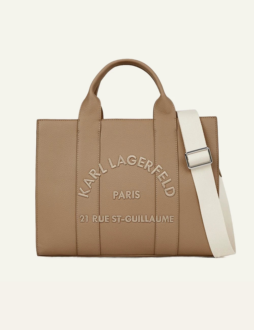 KARL LAGERFELD K/RSG MD SQUARE TOTE PEB EMB – Simple Caracters