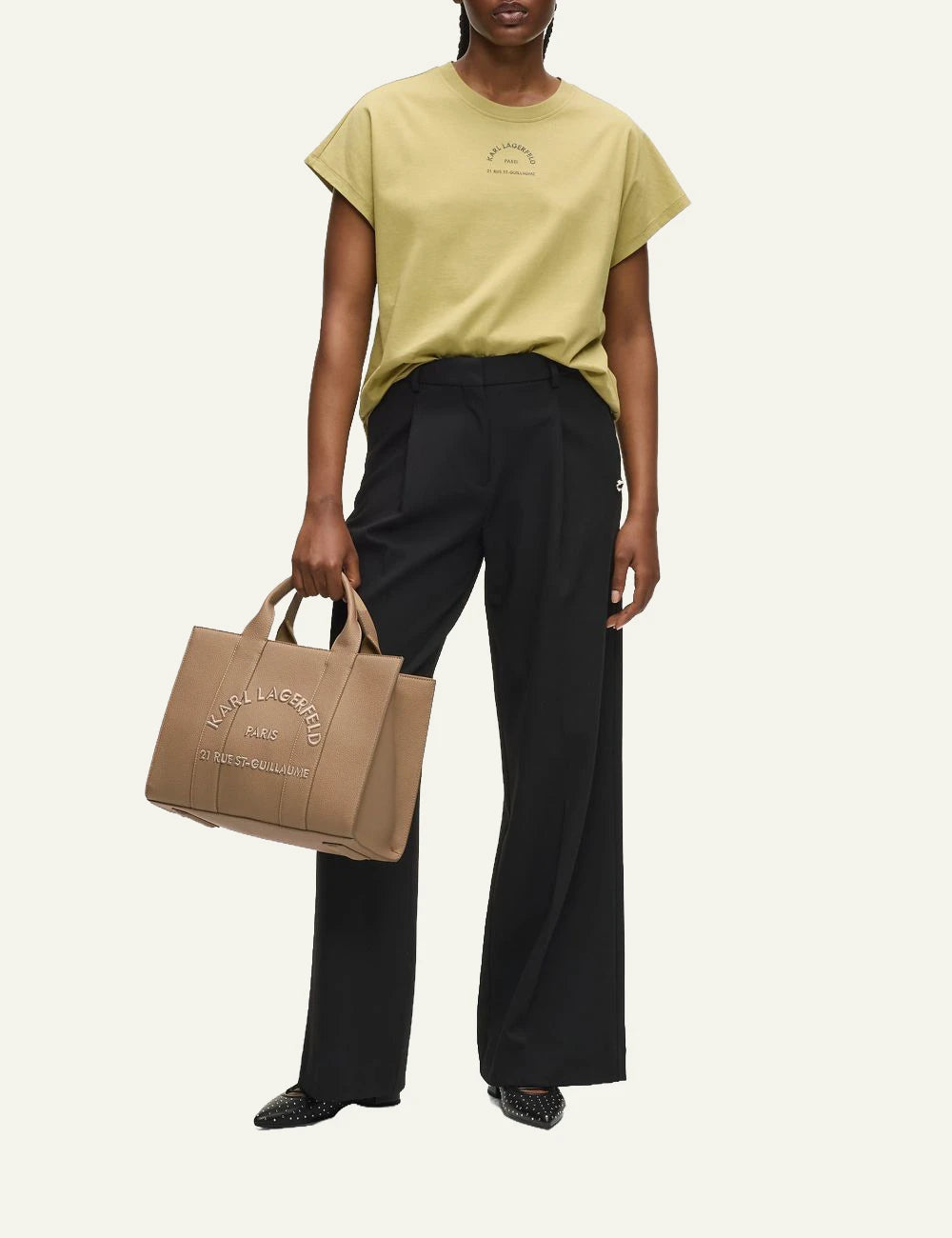 KARL LAGERFELD K/RSG MD SQUARE TOTE PEB EMB – Simple Caracters