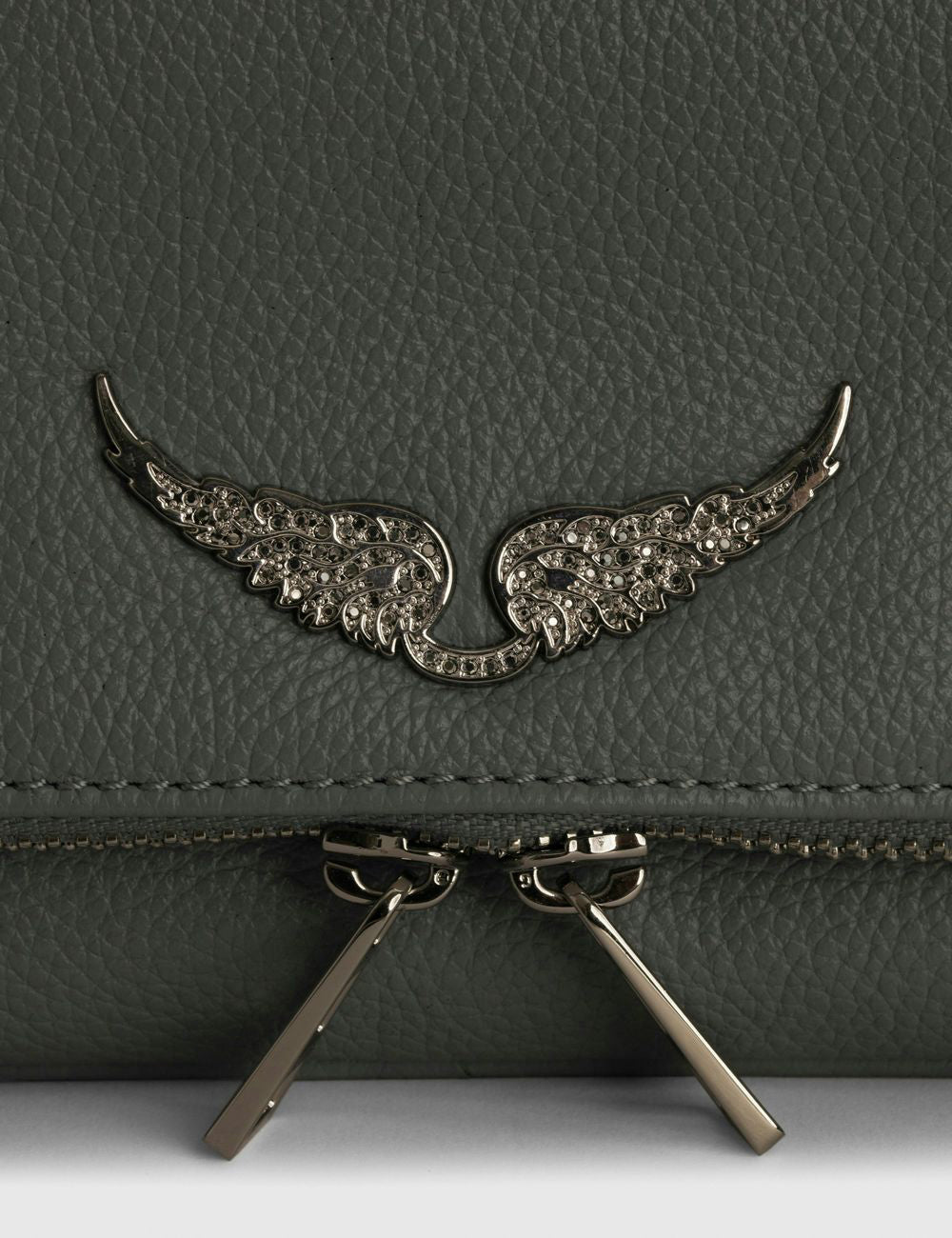 ZADIG&VOLTAIRE ROCK GRAINED ROAD SILVER – Simple Caracters