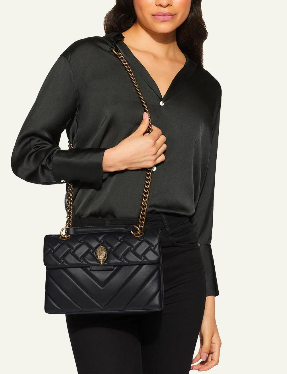 KURT GEIGER LEATHER KENSINGTON X BAG – Simple Caracters